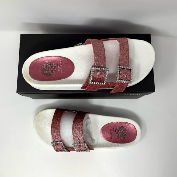 Vince Camuto | Shoes | Vince Camuto Womens Bevyn Glitter Slide Sandal ...